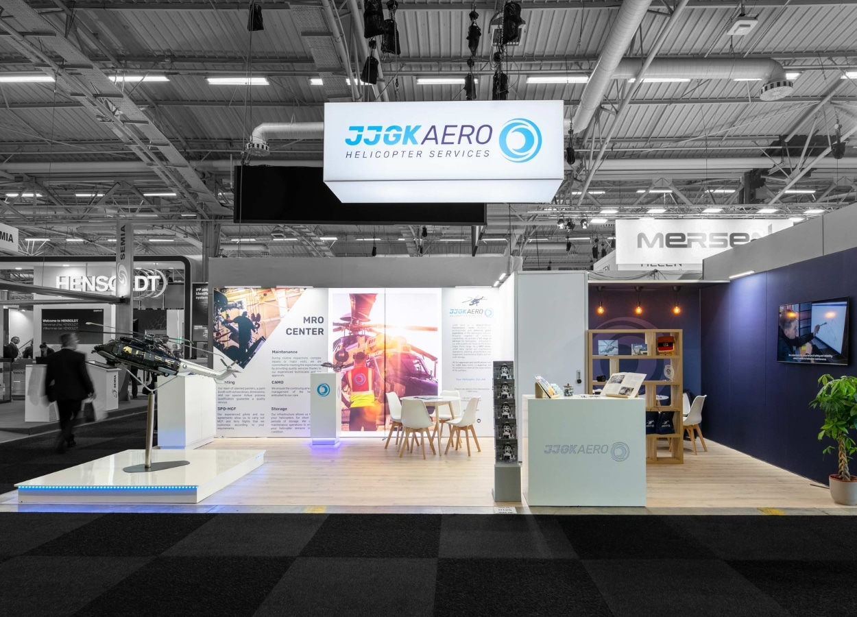Stand modulaire JJGK Aero sur SIAE - Le Stand Modulaire